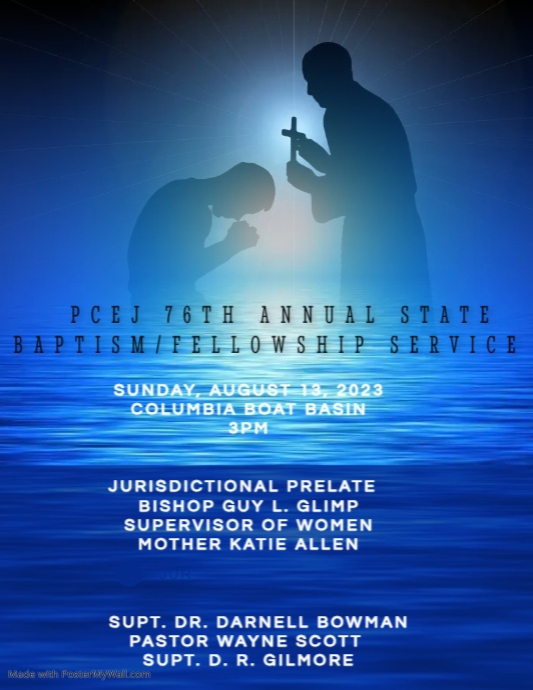 Baptism Sunday Announcement | PosterMyWall