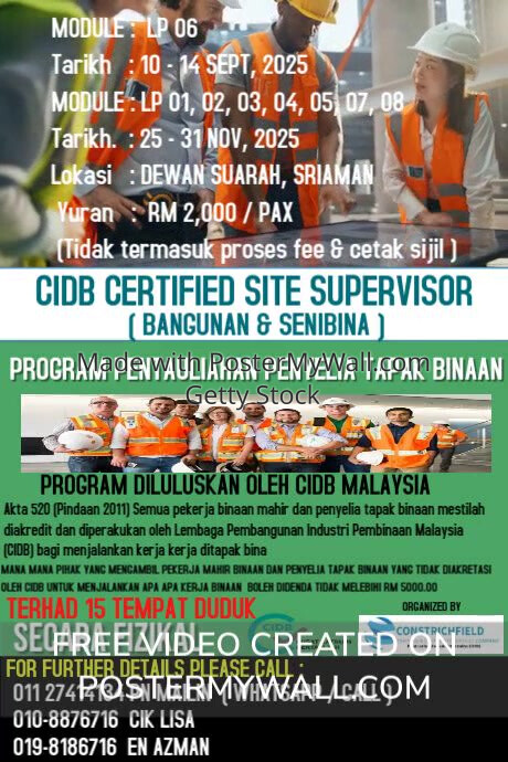 Copy of Copy of Copy of Construction Site Safety Poster Template | PosterMyWall