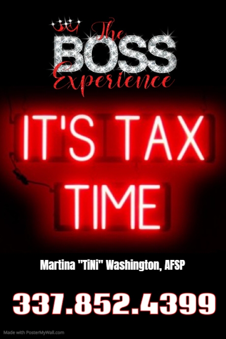 Copy of Its Tax Time TBE Flyer | PosterMyWall