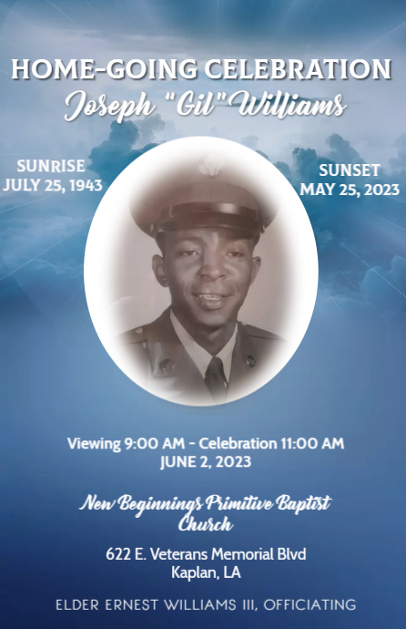 Obituary celebration of life funeral program | PosterMyWall