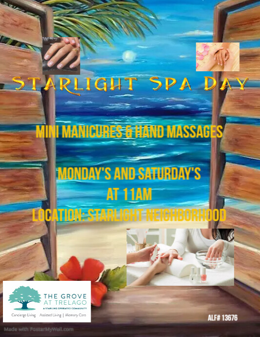 Luxury spa menu | PosterMyWall