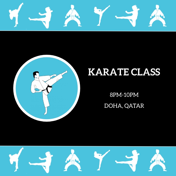 43 KARATE Template | PosterMyWall