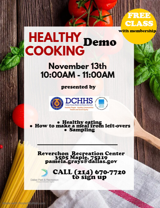 Healthy Cooking Flyer Template | PosterMyWall