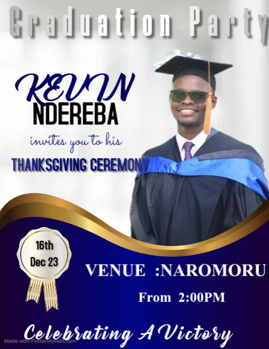 Copy of Graduation Party Invitation Poster | PosterMyWall