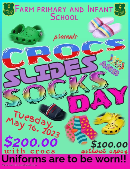 Copy of Crocs and Socks Day 2023 (May) | PosterMyWall
