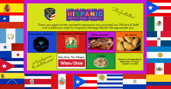 Copy of Hispanic Heritage Month Dinner Menu | PosterMyWall
