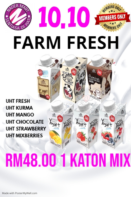 Copy of Fresh Milk Poster | PosterMyWall