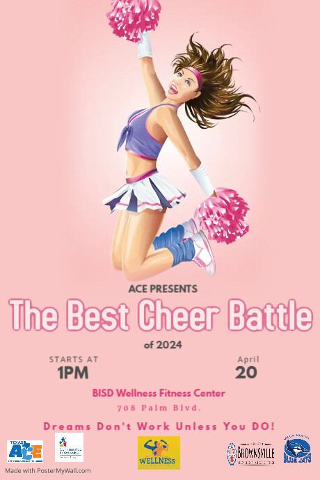 cheerleeading contest flyer template | PosterMyWall