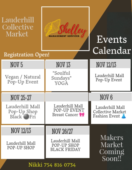 Copy of Upcoming Event Calendar Flyer Template | PosterMyWall