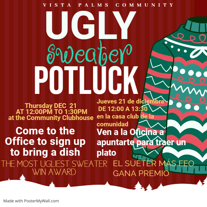Ugly sweater,Christmas party | PosterMyWall
