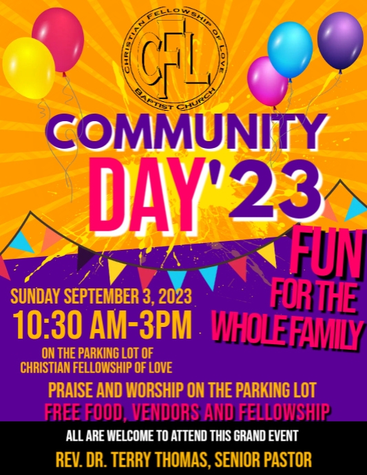 Orange College Community Day Flyer | PosterMyWall