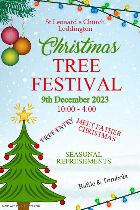 Christmas Tree Festival Flyer Template | PosterMyWall