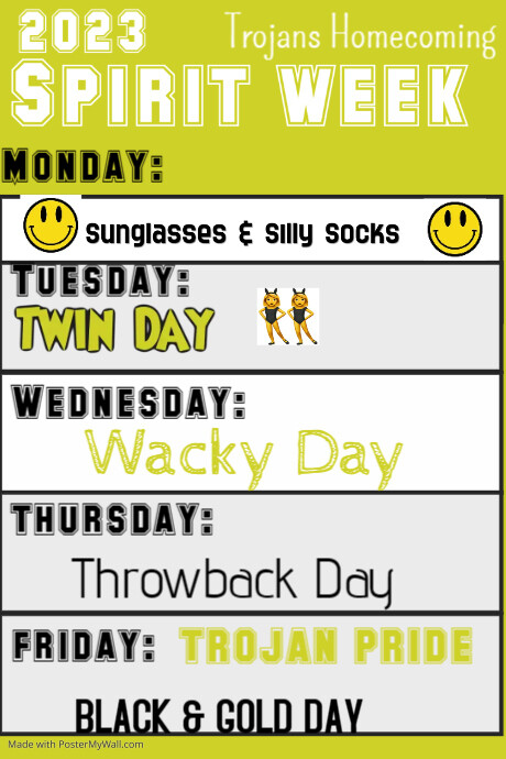 Copy of Spirit Week (1) | PosterMyWall
