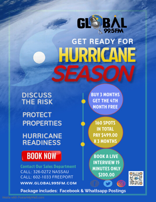Hurricane Preparedness Flyer | PosterMyWall