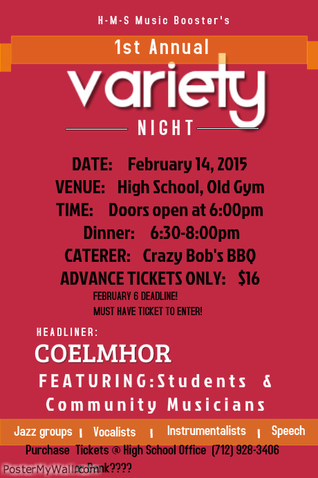 Variety Night Flyer | PosterMyWall