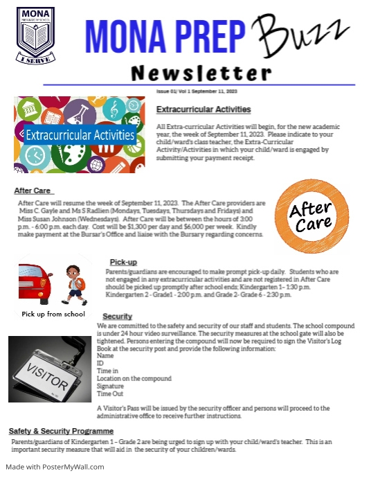 Classroom Buzz Newsletter (2) | PosterMyWall