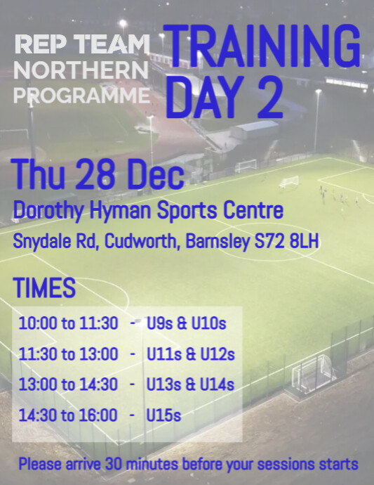 Copy of 2nd Training Session | PosterMyWall