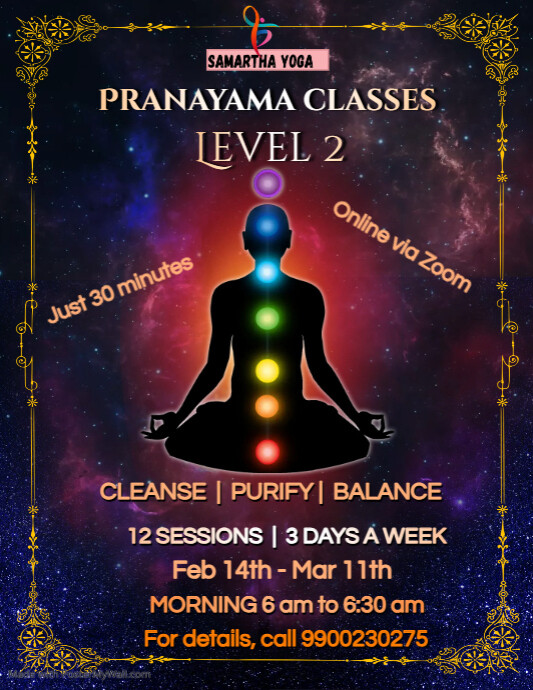 Chakra healing / training flyer design (1) | PosterMyWall