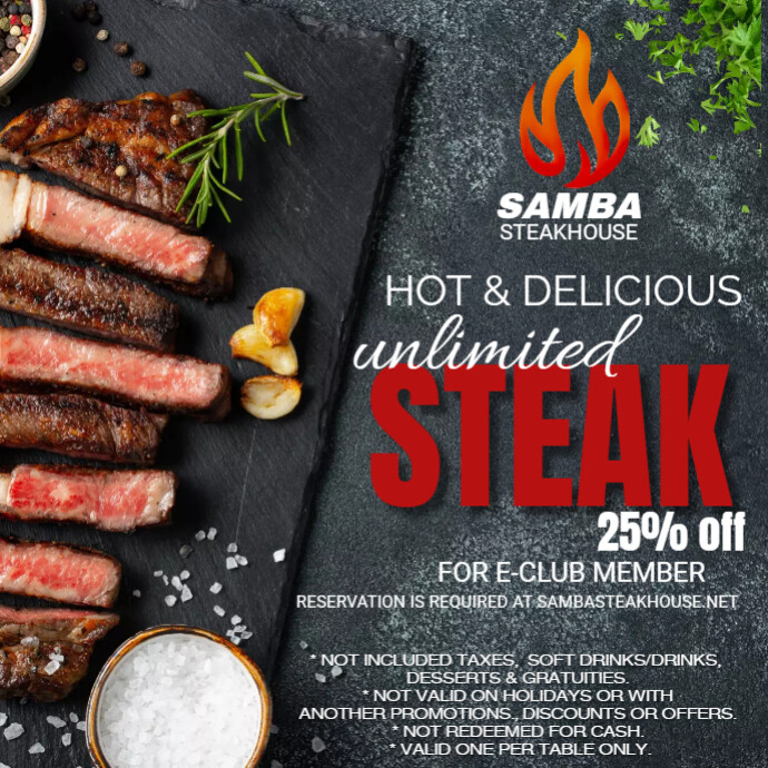 Beef steak flyers | PosterMyWall