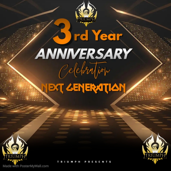 Gold Party Template | PosterMyWall