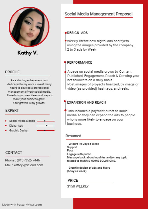 Cv/Resume | PosterMyWall