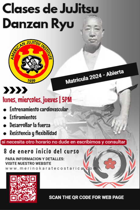 Clases de JuJitsu Danzan Ryu AJI-2024 | PosterMyWall