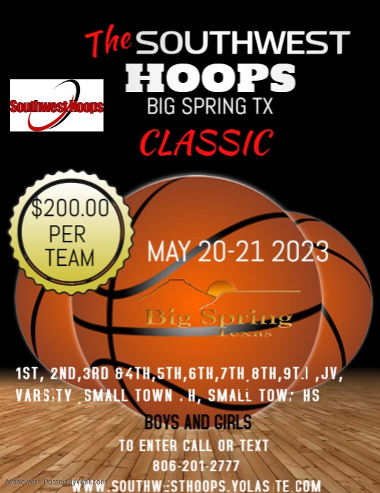 Copy of BIG SPRING CLAASSIC | PosterMyWall