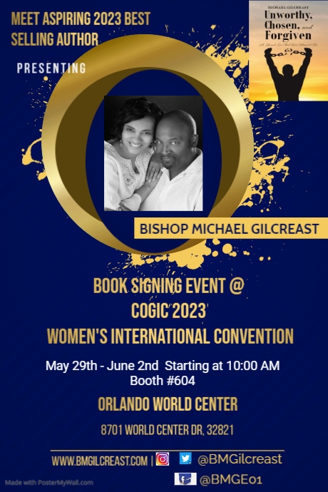 Copy of COGIC 2023 BOOK SIGNING EVENT | PosterMyWall