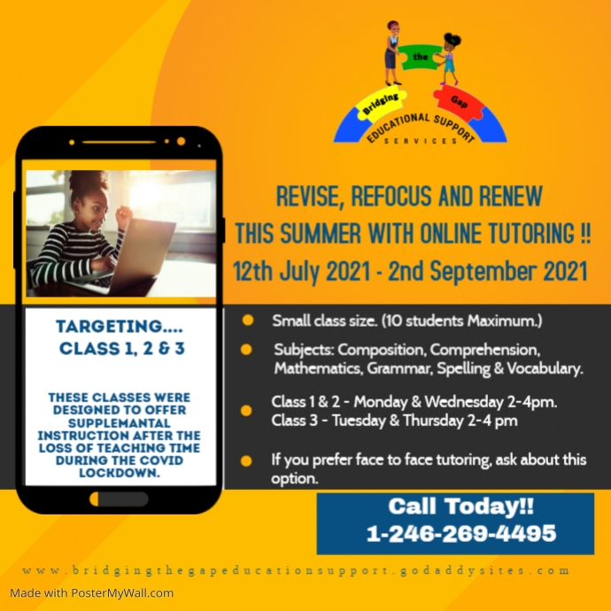 Summer Online Tutoring | PosterMyWall