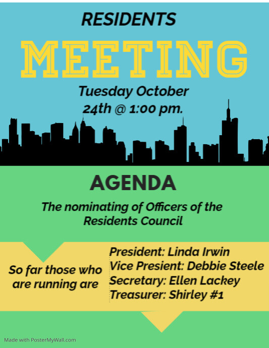 Town Hall Agenda Flyer Template | PosterMyWall