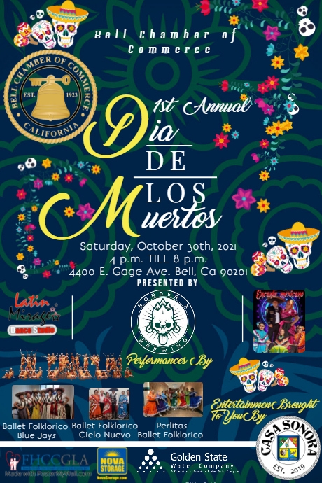 Copy of Classy Dia de los Muertos Instagram Post Template | PosterMyWall
