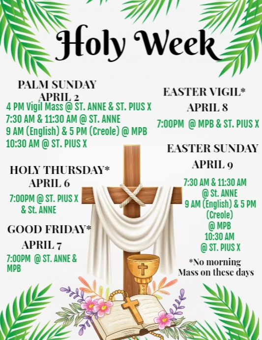 Copy of Copy of Copy of Holy week,easter week, event (1) | PosterMyWall