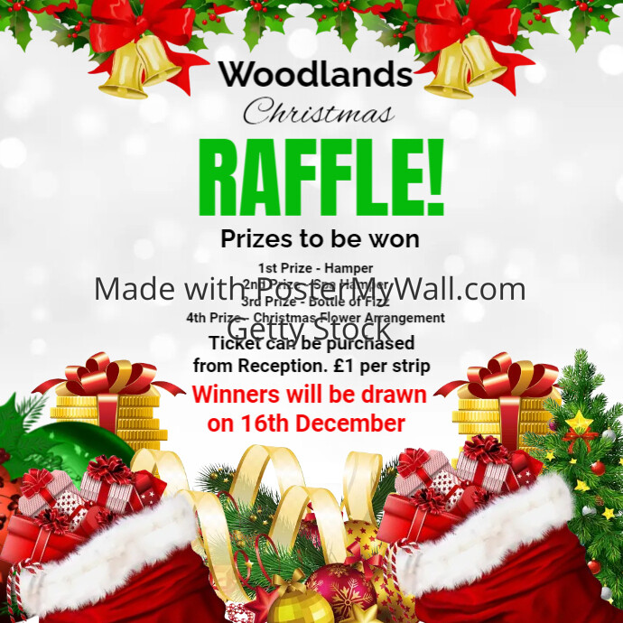 Christmas Raffle Flyer | PosterMyWall