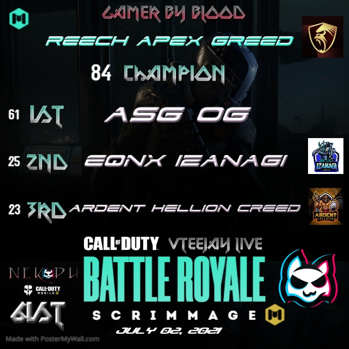 Copy of Call of Duty Game Tournament Poster | PosterMyWall