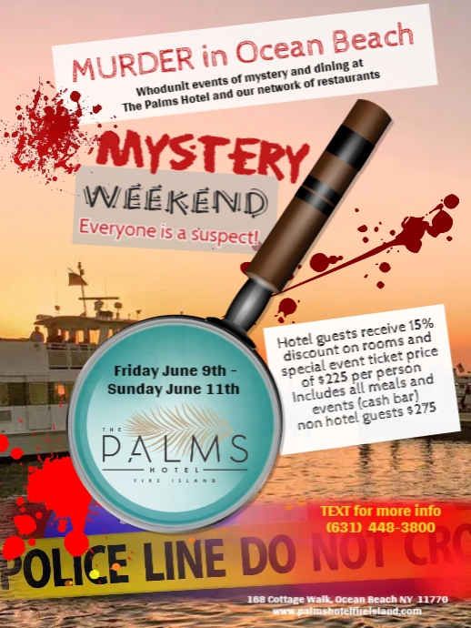 murder mystery dinner theater flyer (1) | PosterMyWall