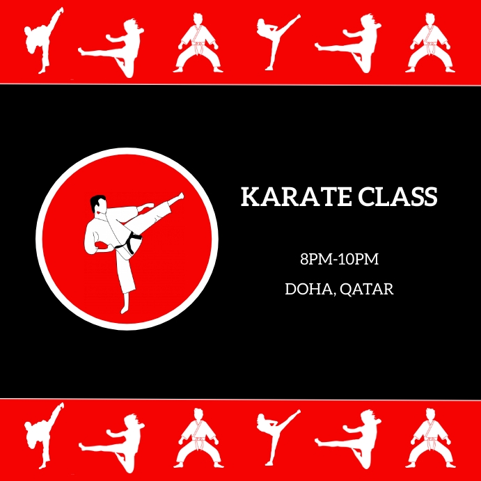 44 Karate Templat | PosterMyWall