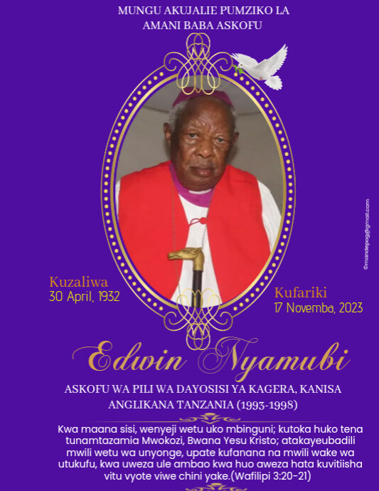Memorial service flyer | PosterMyWall