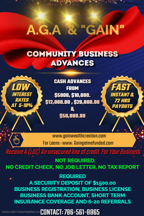 Cash loan advertisement template (4) | PosterMyWall