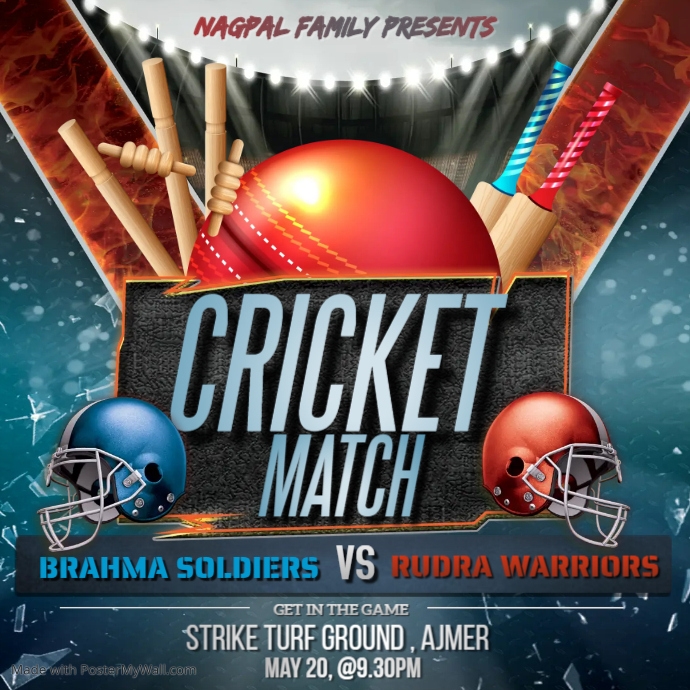 Cricket, Games, Match | PosterMyWall