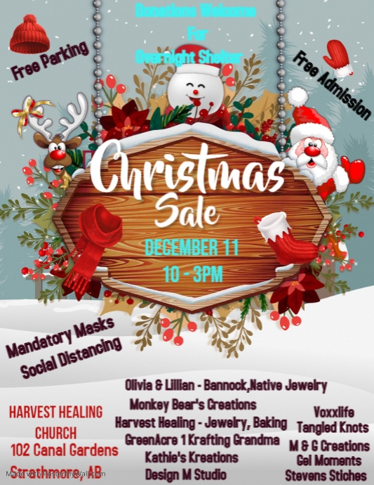 Copy of Christmas bazaar,Christmas sale | PosterMyWall