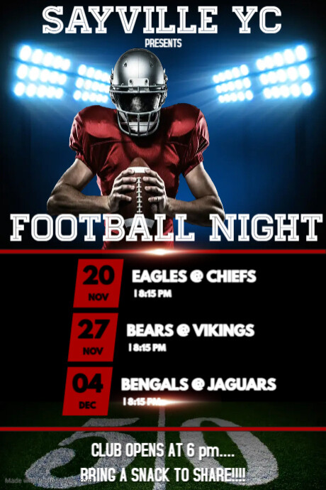 Football Night (5) | PosterMyWall