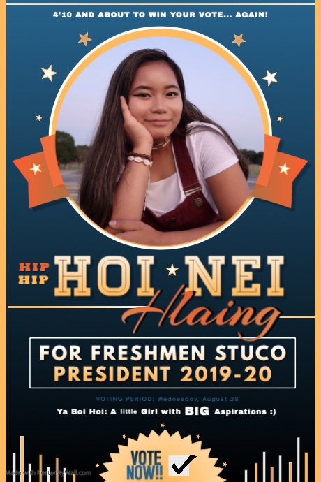 Copy of Blue School Election Campaign FB Header | PosterMyWall