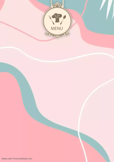 AESTHETIC restaurant MENU template (1) | PosterMyWall