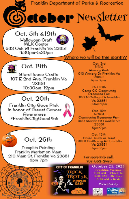 Copy of October, Newsletter | PosterMyWall