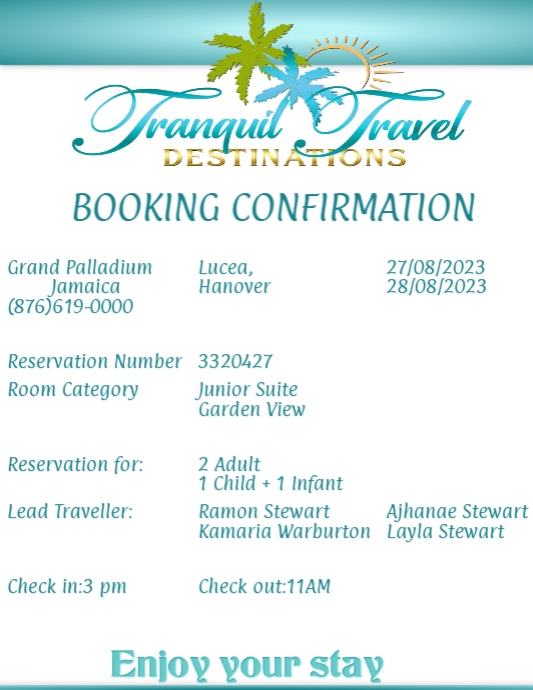 RESERVATION for Ramone Stewart | PosterMyWall