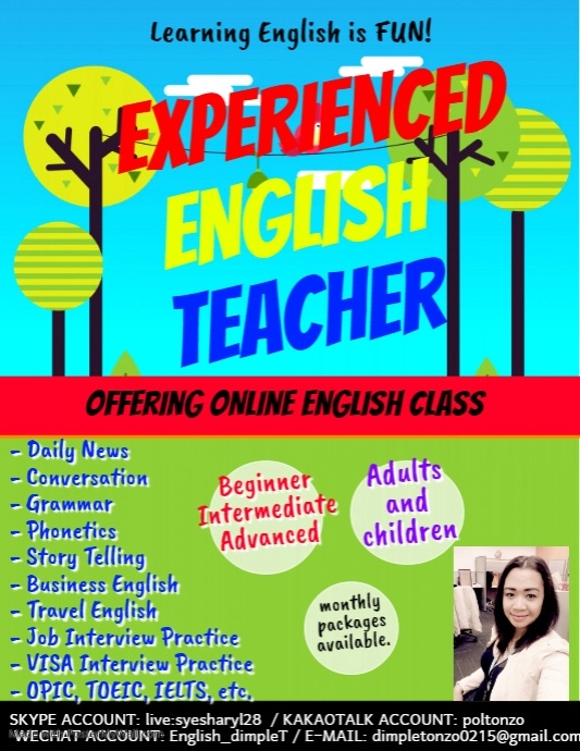 Online English Tutorial | PosterMyWall