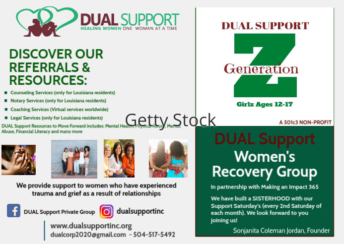 DUAL SUPPORT POSTCARD | PosterMyWall