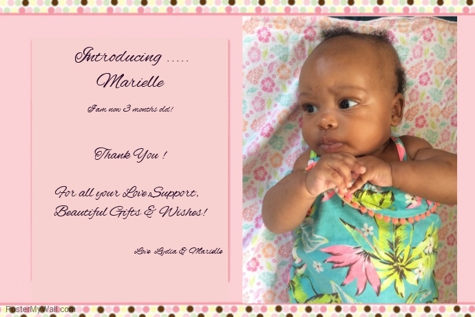 Copy of Zebra Baby Thank You | PosterMyWall