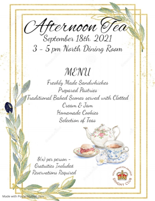 Afternoon Tea Poster | PosterMyWall