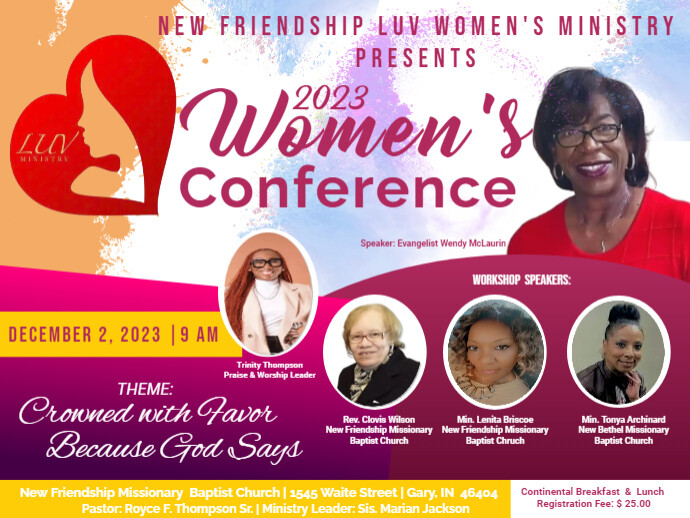 WOMEN`S CONFERENCE POSTER | PosterMyWall